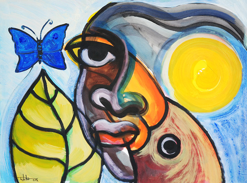 Butterfly watchers, 2012 (code: 9123) - Readytex Art Gallery
